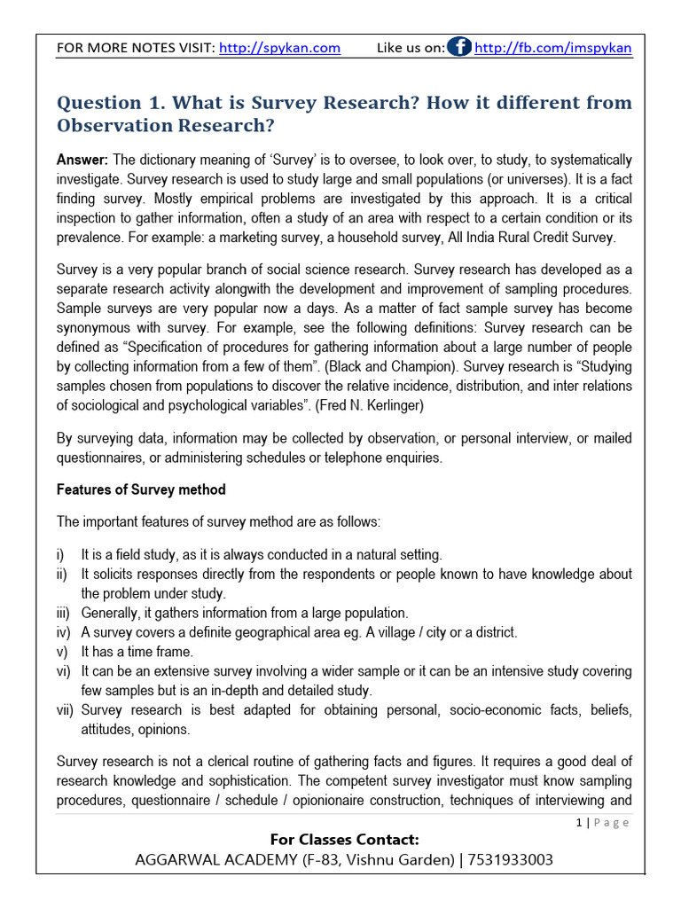 MCO-03 - Q1 | PDF | Survey Methodology | Sampling (Statistics)
