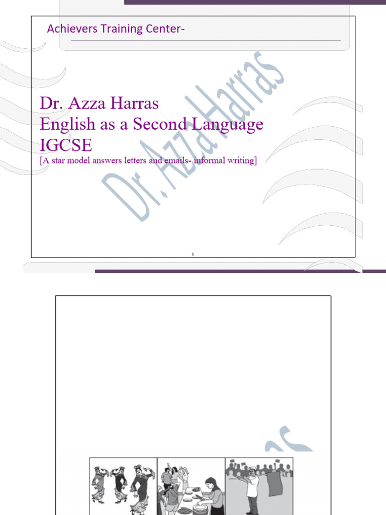 Informal Writing Model Answers | PDF