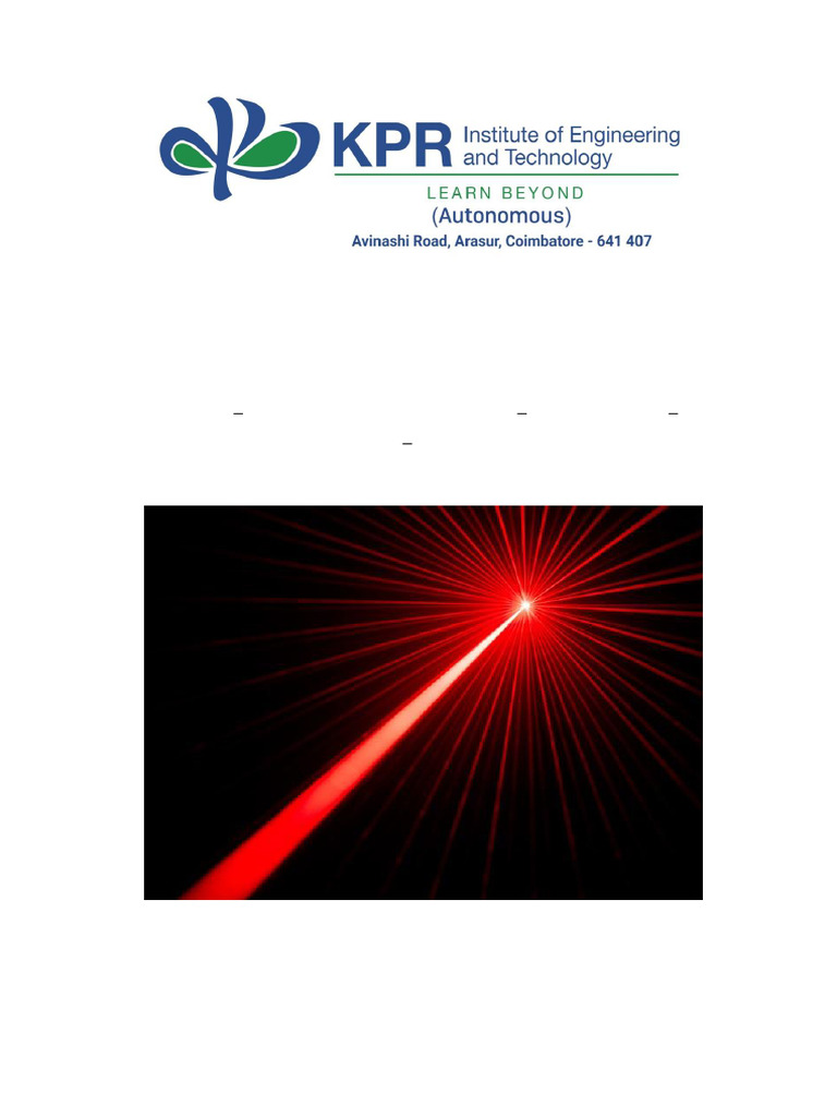 Engineering Physics - Upto CIAT-1 | PDF | Holography | Transmission Medium