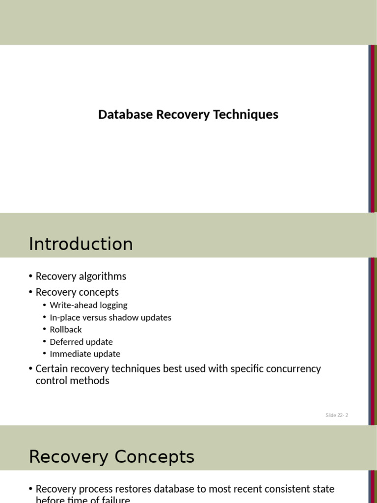 Recovery | PDF | Database Transaction | Cache (Computing)