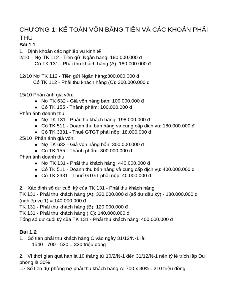 KTTC - Chương 1 | PDF