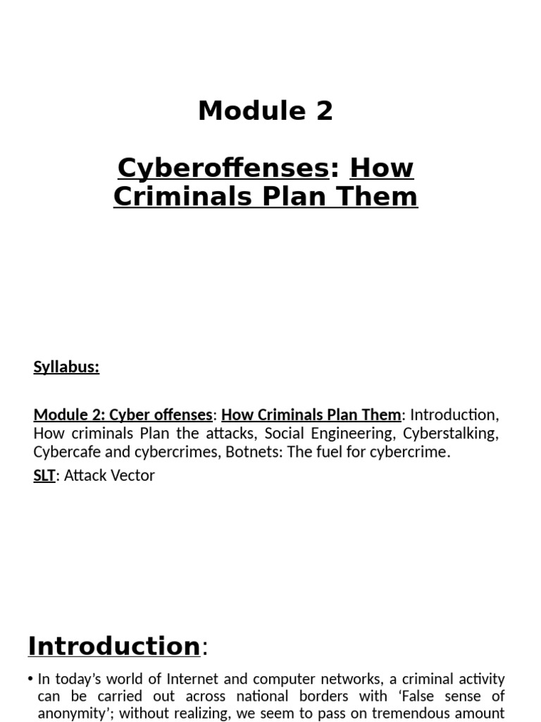 Module 2 PPT | PDF | Malware | Computer Virus