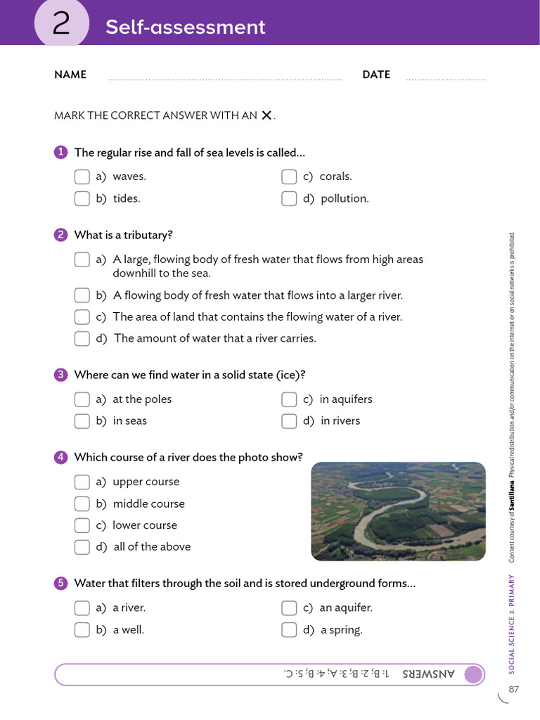 Water Cycle and River Concepts Quiz | PDF
