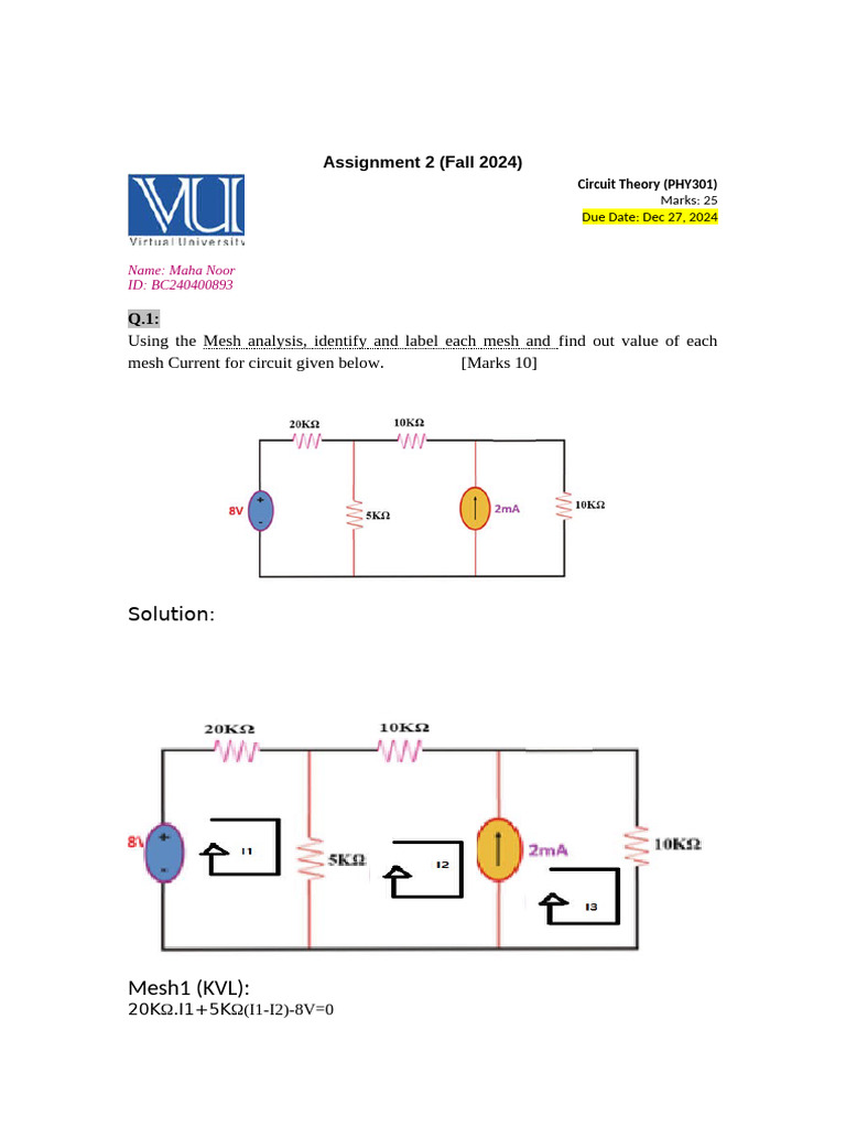 Assignment 2 | PDF | Semiconductors | Electrical Resistance And Conductance