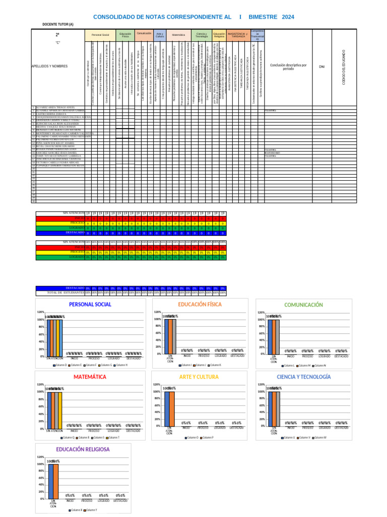 Registro Auxiliar 2c -2024 | PDF | Universo