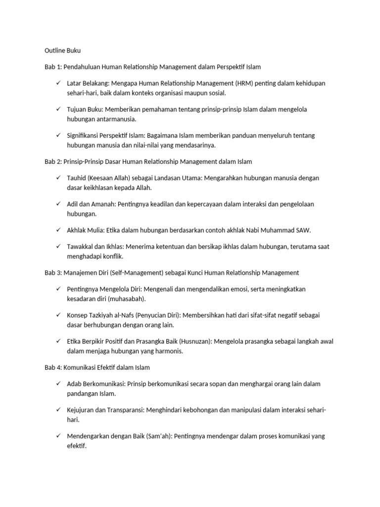 Outline Buku | PDF