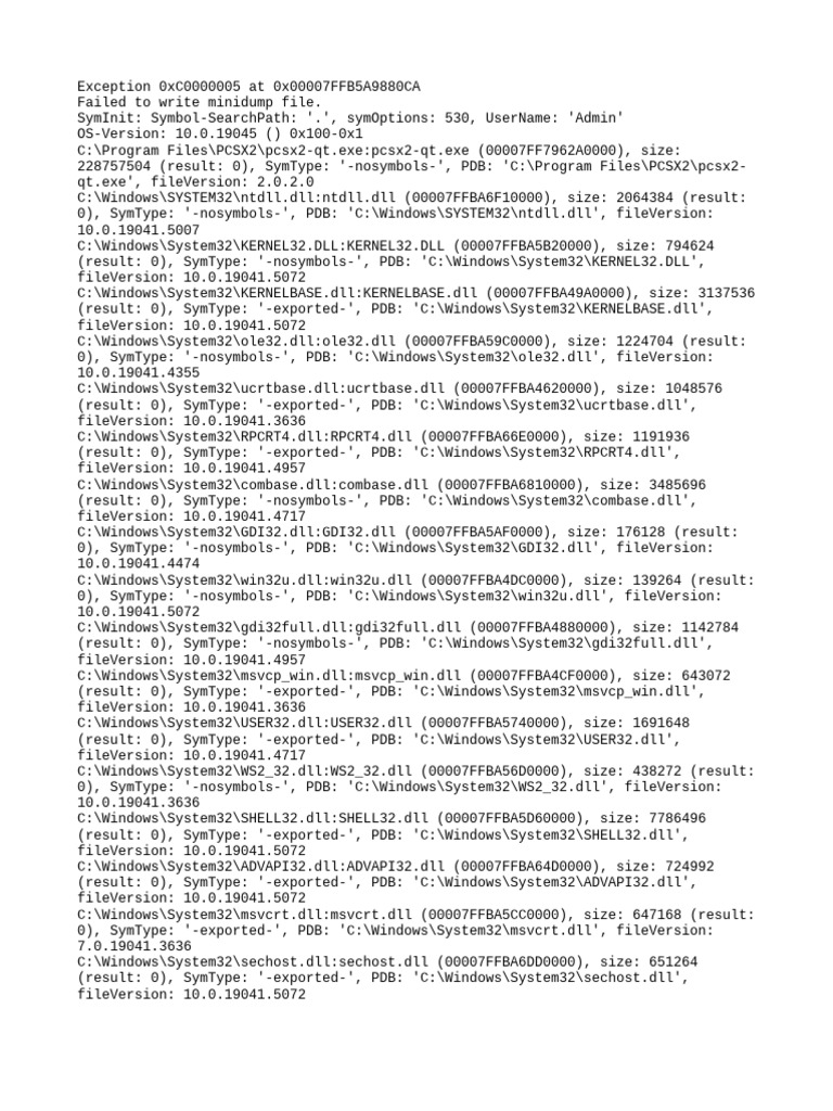 Crash 2024 11 18 01 19 06 838 | PDF | Computer File | Ibm Pc Compatibles