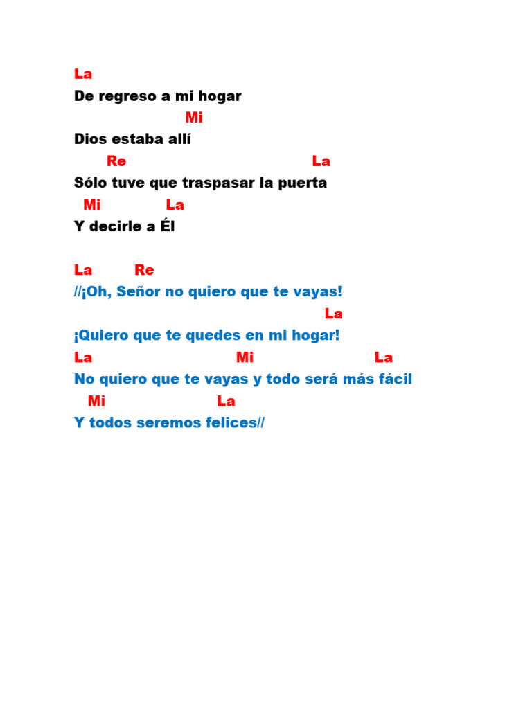 De Regreso a Mi Hogar | PDF