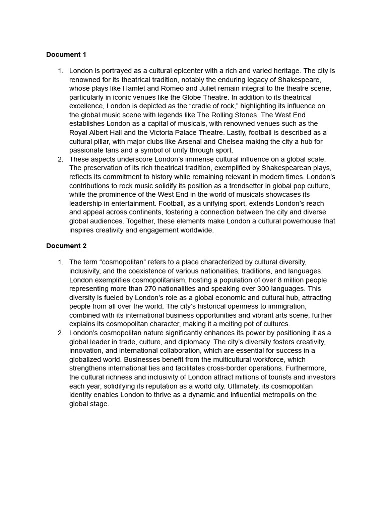 Dnl doc | PDF | Multiculturalism | London