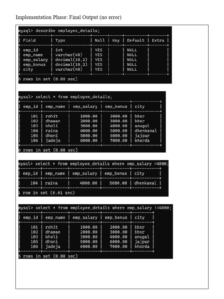 DQL 1 - Merged | PDF