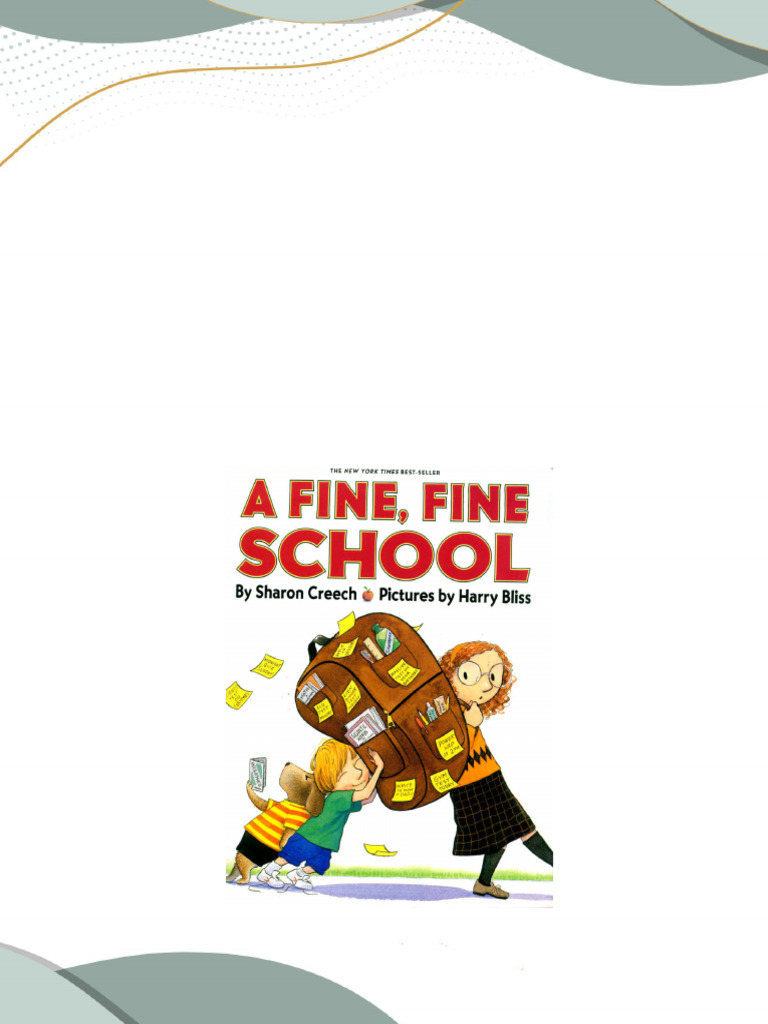 A Fine Fine School First Edition Sharon Creech: - Click The Link Below ...