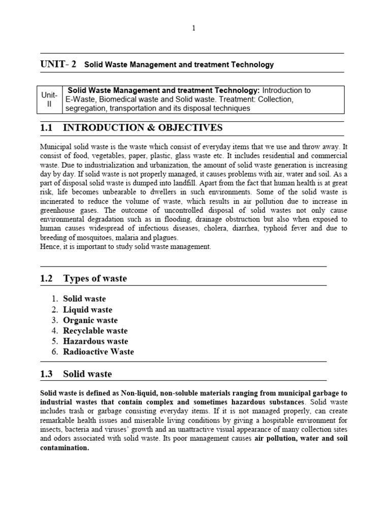 Solid Waste Management Techniques | PDF | Waste | Waste Management