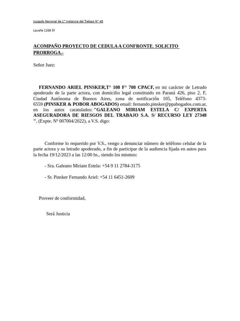 Denuncia Telefono | PDF