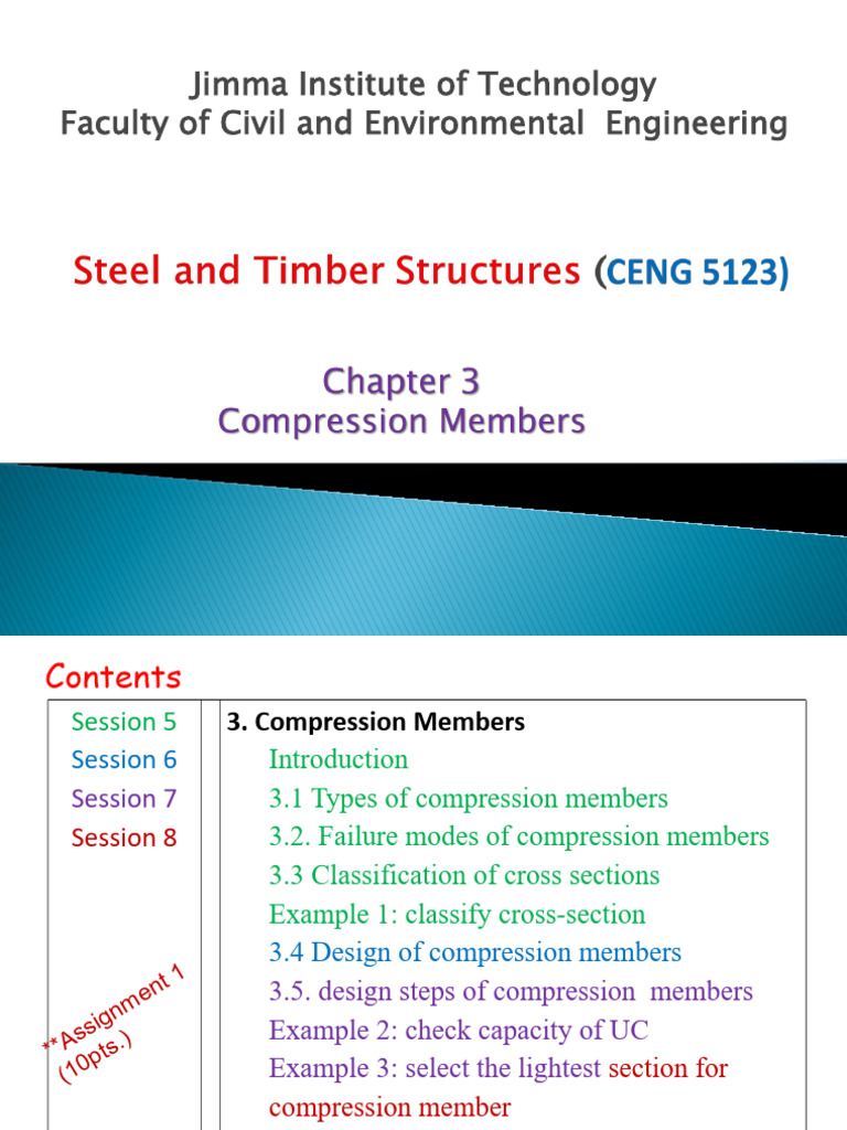 Compression Members in Structural Design | PDF | Buckling | Mechanical ...