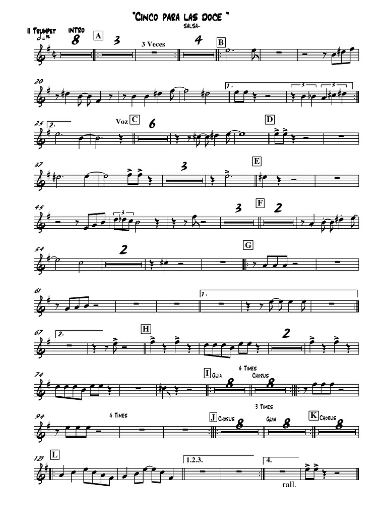 5 PA LAS 12 - GABINO PAMPINI - 2DA TROMPETA | PDF