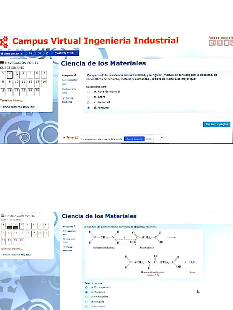 Ex.final Ciencias II-2020 | PDF