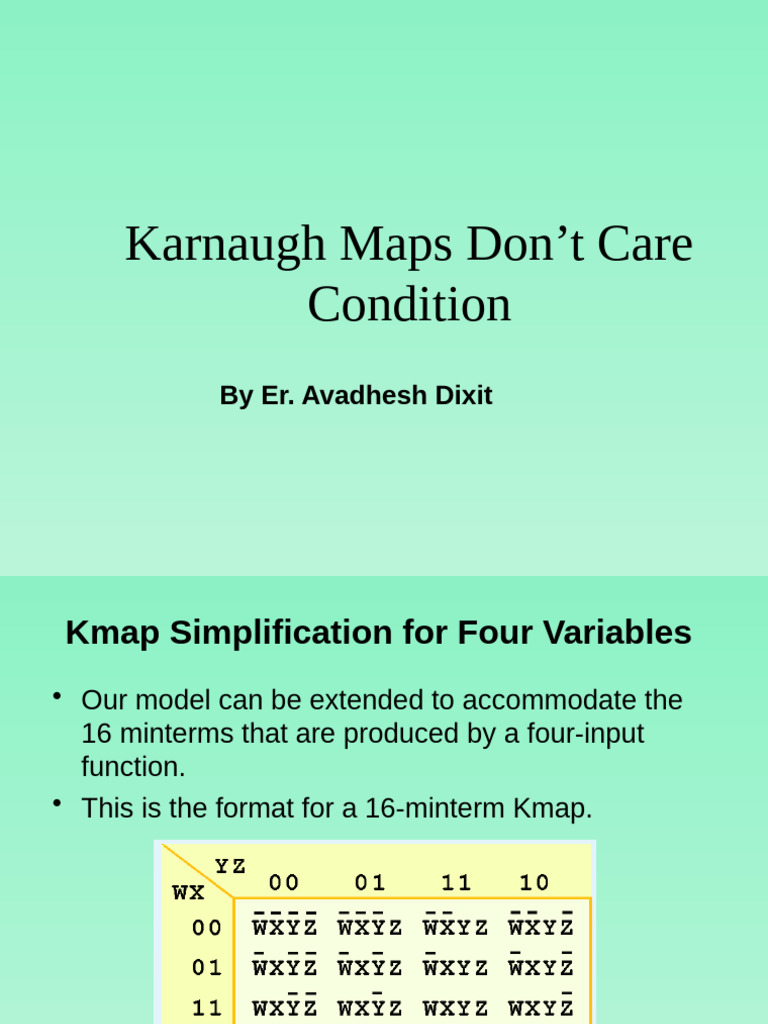 Karnaugh Maps -2 | PDF | Mathematics | Logic Karnaugh Maps -2 | PDF | Mathematics | Logic