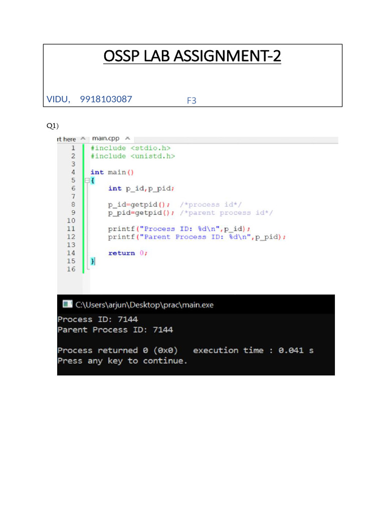 Ossp Lab Assignment-2 | PDF | Computer Engineering | Computer Libraries