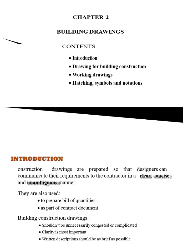 Chapter - 2 - Building Drawing | PDF | Drawing