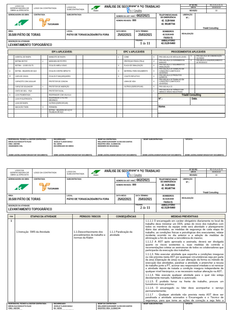 AST 002- LEVANTAMENTO TOPOGRÁFICO | PDF