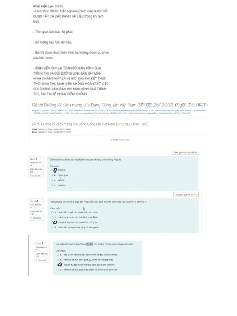 SP1009 DuongLoiCM Final HK211 | PDF