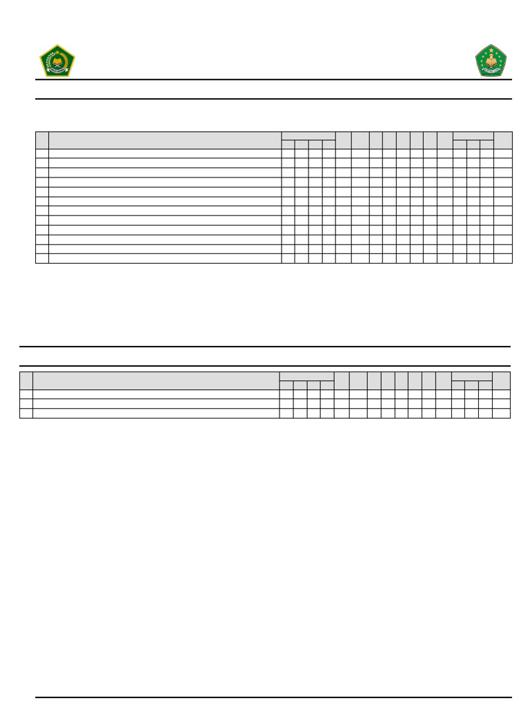 Legger Rapor Digital Madrasah 24 | PDF