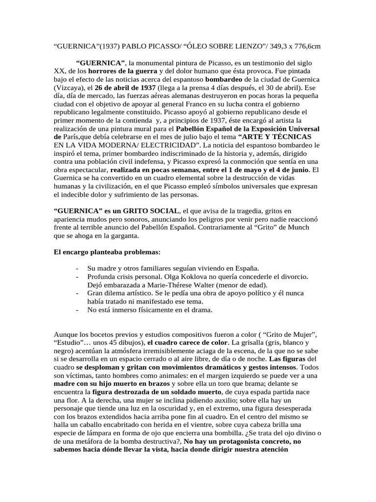 GUERNICA | PDF | Pablo Picasso