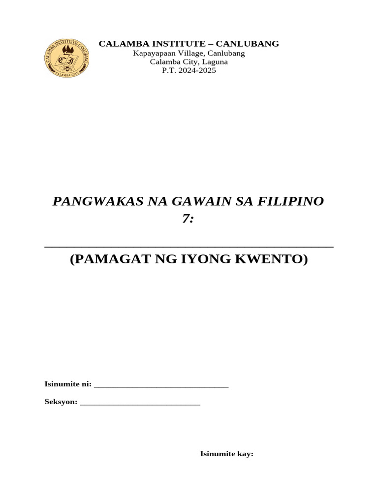 Front Page - Fil 7 (Q2) | PDF