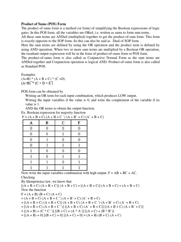Canonical Form Interconversion | PDF | Logic | Boolean Algebra