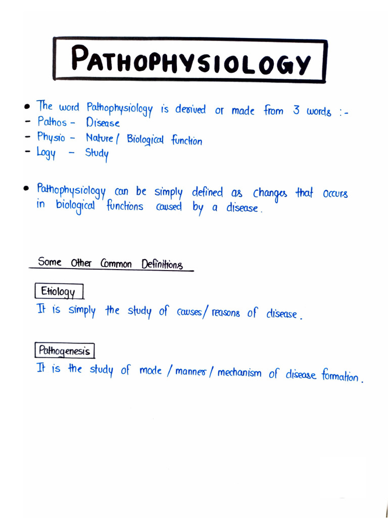 Pathophysiology 1 and 2 | PDF