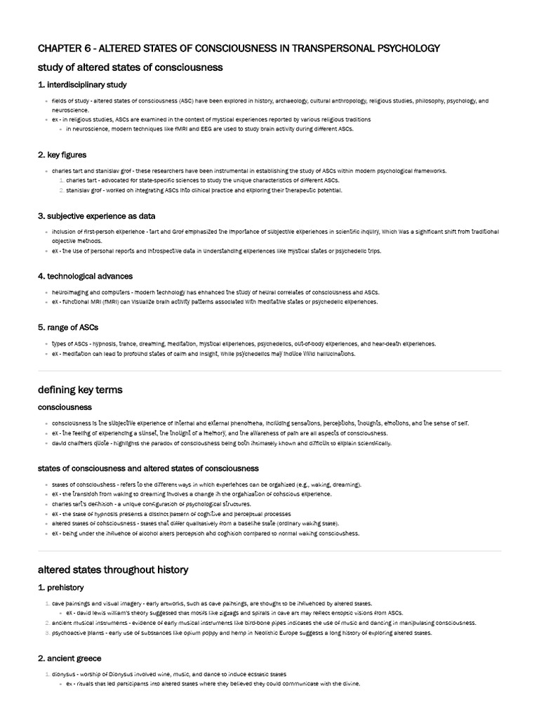 Chapter 6 - Altered States of Consciousness in Transpersonal Psychology ...