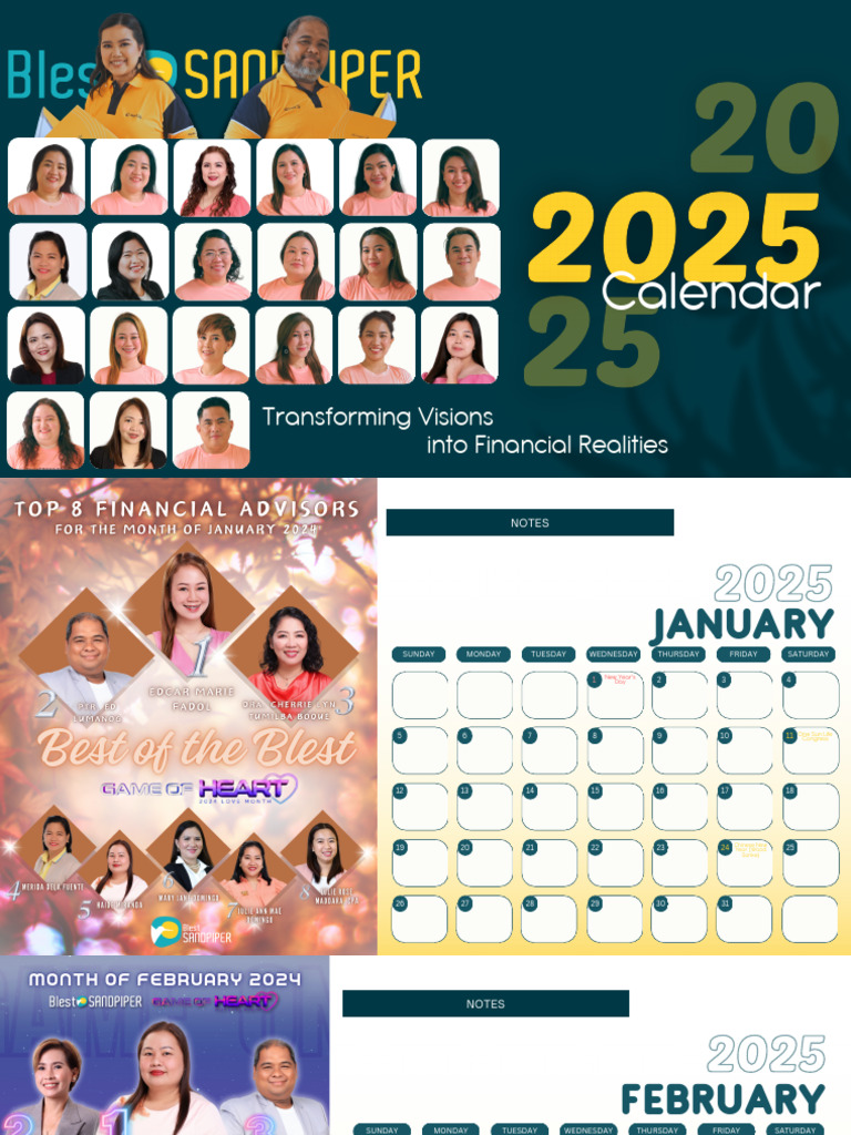 BS Monthly Calendar 2025 | PDF