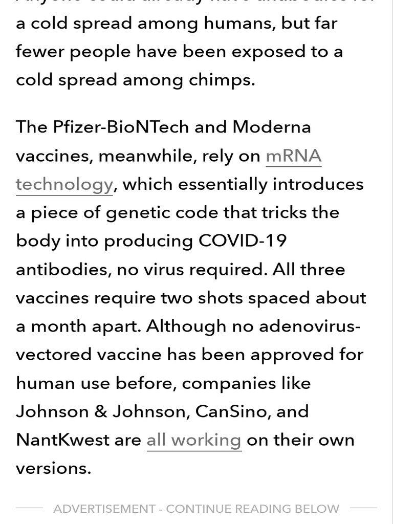 AstraZeneca vs. Pfizer vs. Moderna COVID-19 Vaccine - What To Know | PDF
