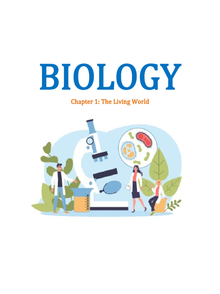 Chapter 1 The Living World | PDF | Taxonomy (Biology) | Life