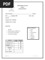 Grade 4 Mathematics Project Term 3 2024 - 051352 | PDF | Elementary ...