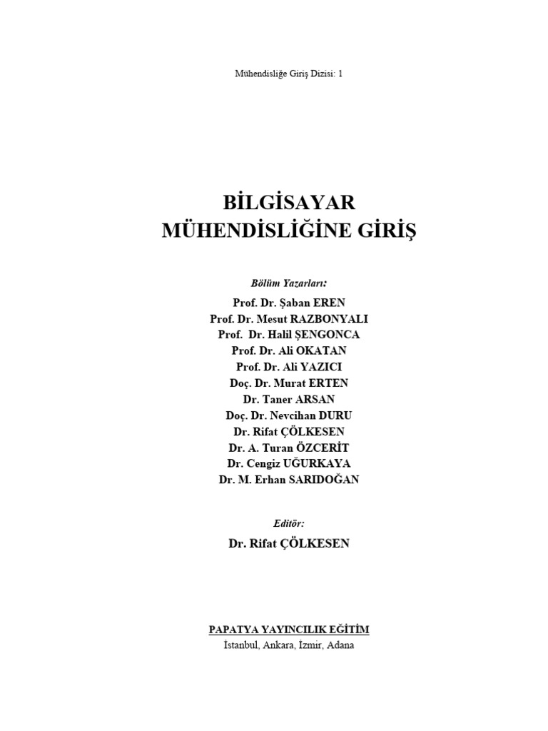 B LG Sayar Mühend SL NEG R: Mühendisli e Giri Dizisi: 1 | PDF