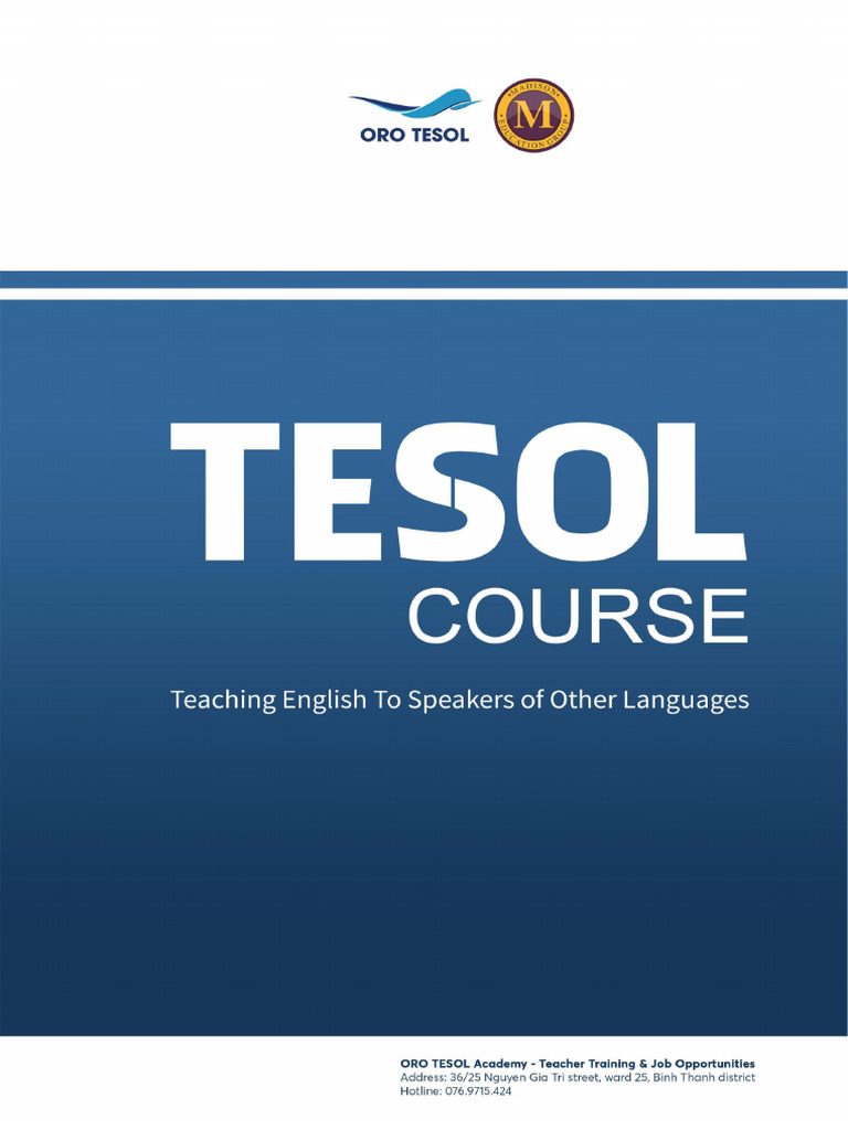 Tesol Course Book | PDF | English As A Second Or Foreign Language ...