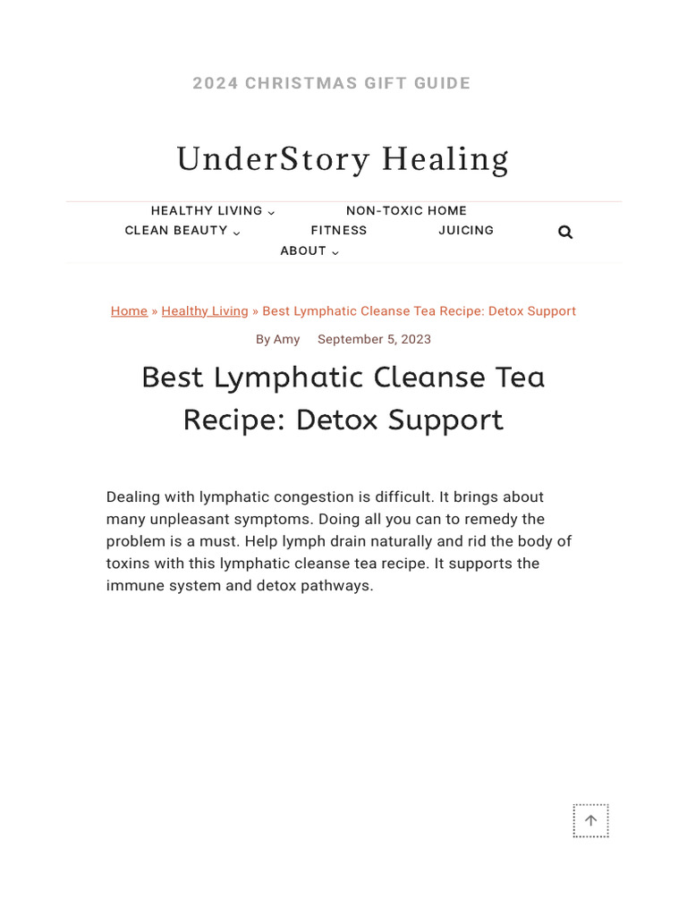 Best Lymphatic Cleanse Tea Recipe_ Detox Support » UnderStory Healing ...