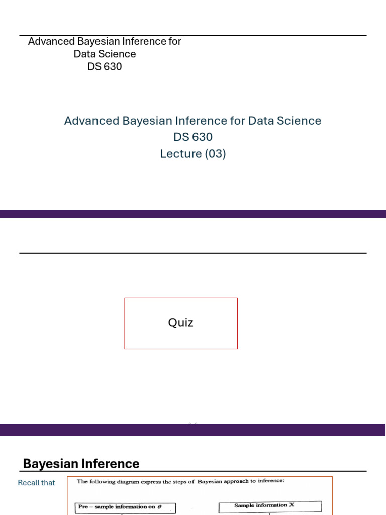 DS 630_Lec 3_St | PDF | Statistical Inference | Probability Distribution DS 630_Lec 3_St | PDF | Statistical Inference | Probability Distribution