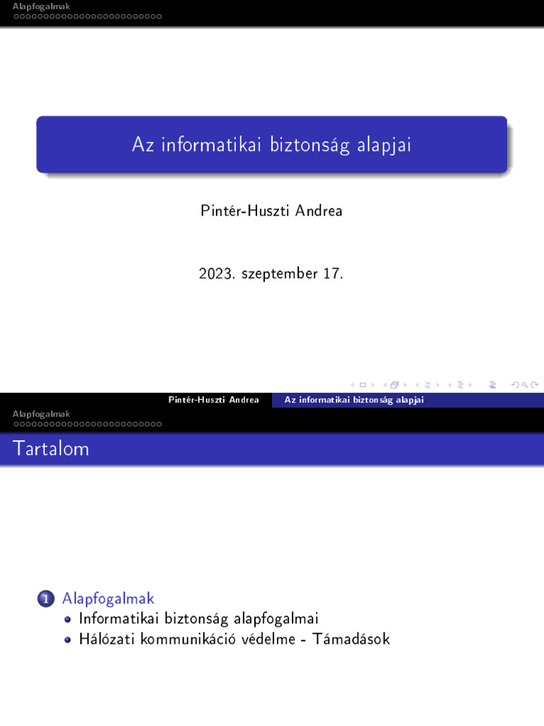 Alapfogalmak | PDF
