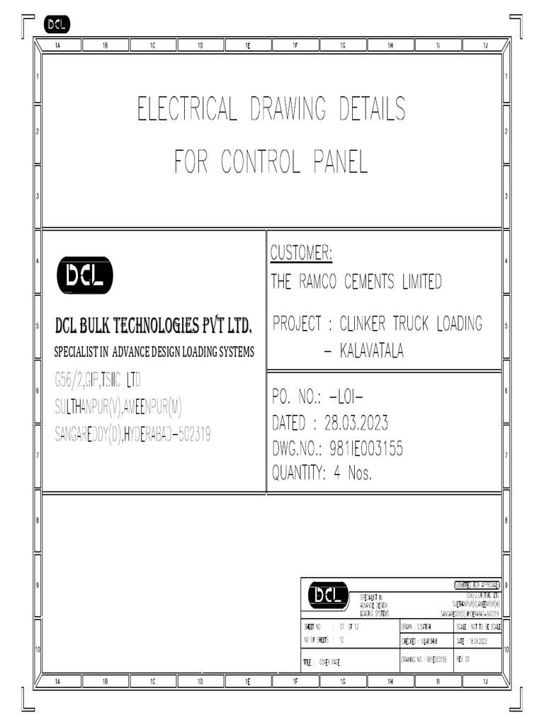 Clinker Truck Loading Panel-Drawing | PDF