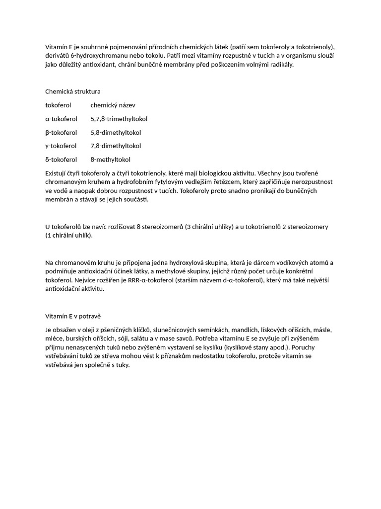 Vitamin e | PDF