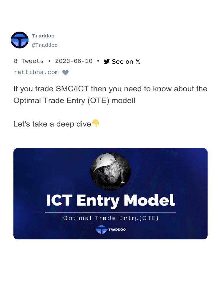 If You Trade SMC Ict Thread by Traddoo Jun 10, 23 From Rattibha | PDF