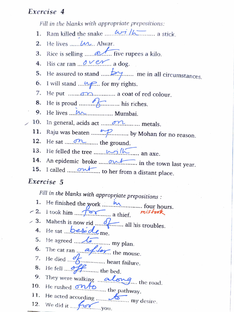 Prepositions - Revision 1 - 211126 - 194828 | PDF