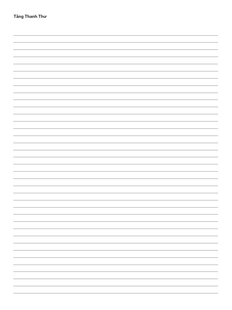 Bản Sao Lined-Paper-Template | PDF