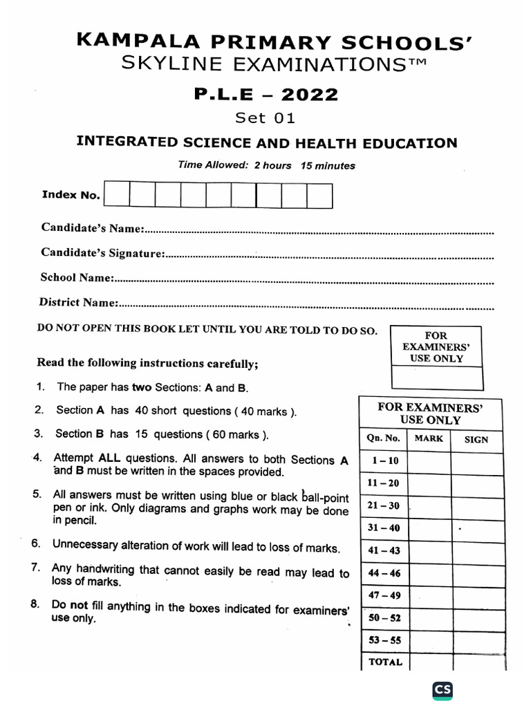 Skyline Science P.7 Ple Set - 01 | PDF