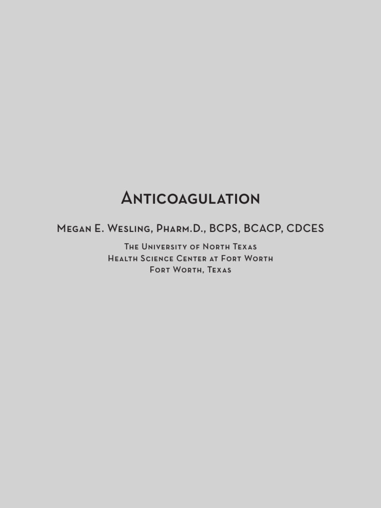 Anticoagulation 2024 | PDF | Atrium (Heart) | Thrombosis