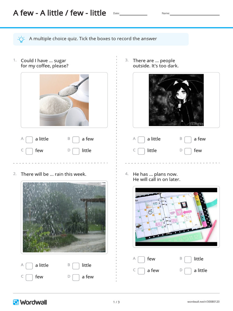 a-few-a-little-few-little-quiz | PDF