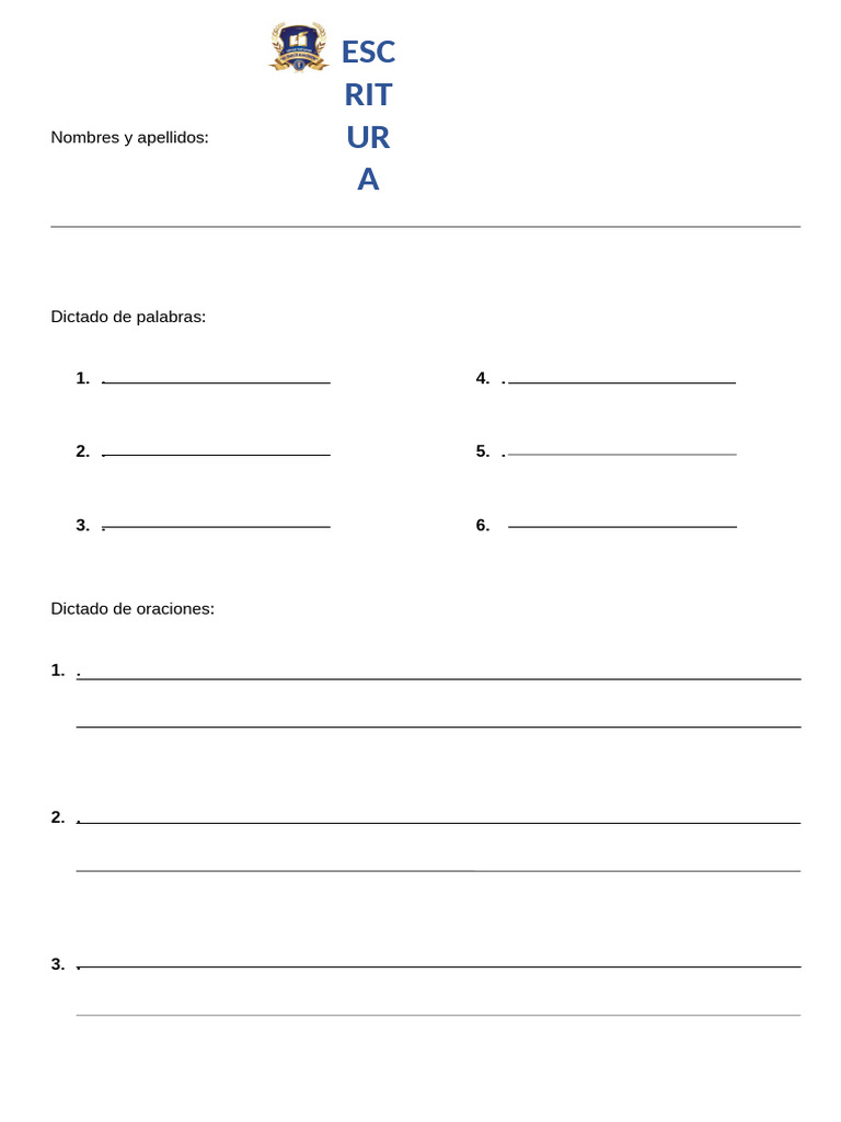 Kinder ESCRITURA | PDF