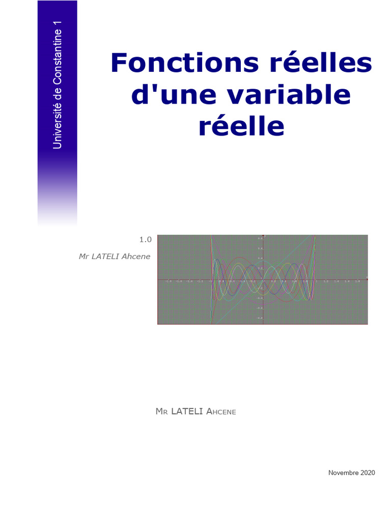 Généralités sur les fonctions réelles | PDF | Fonction (Mathématiques ...